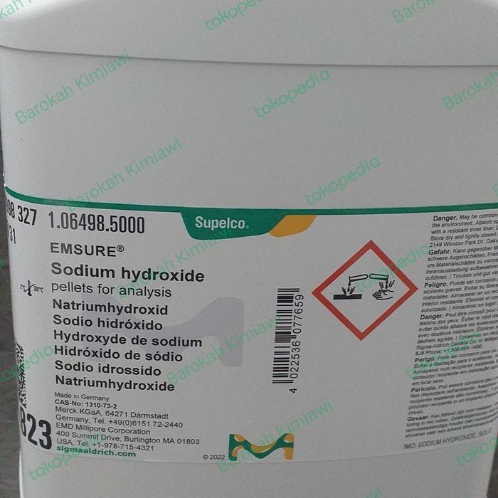 Jual Sodium hydroxide Natrium hidroksida Pro Analysis MERCK - Kota ...