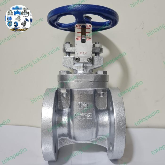 Jual gate valve 1" inch kitz DN25 JIS 10K FLANGE CAST IRON STEAM FCHI - Jakarta Barat - bintang ...