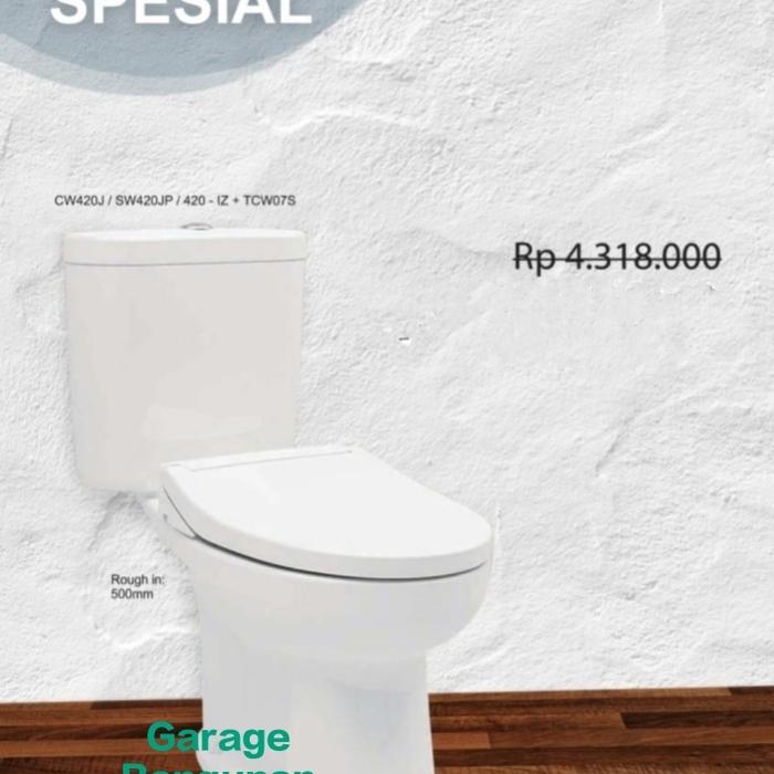 Jual CLOSET DUDUK TOTO CW 420J / SW420JP TCW 07S/KLOSET CW420J ECO ...
