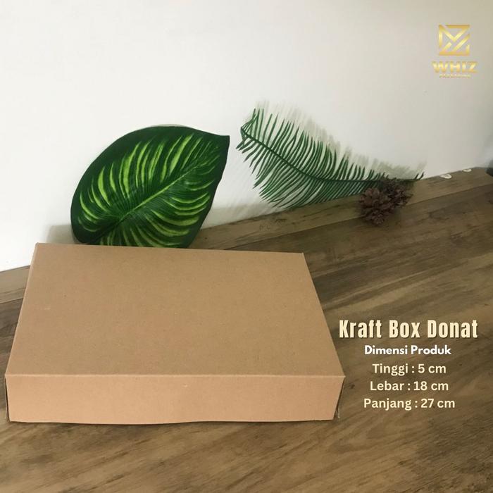 Promo Box Donat Laminasi Packaging Donat Dus Donat Kotak Donat Kraft ...