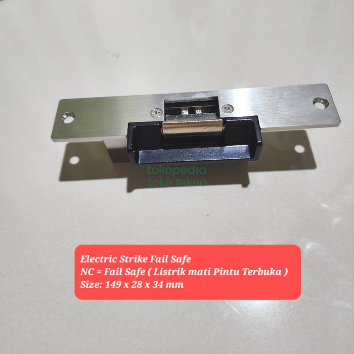 Jual Electric Strike Lock Fail Safe NC | Door Strike Fail Safe - Pendek ...