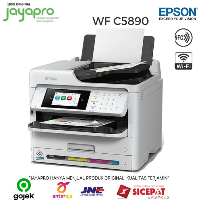 Jual EPSON WORKFOCE PRO WF C5890 WIFI SCAN COPY NFC DUPLEX A4 RESMI ...