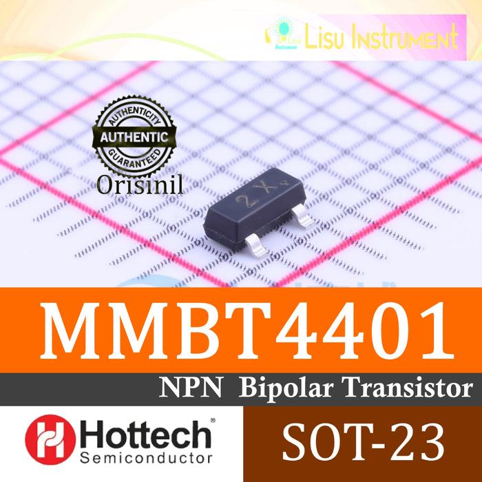Jual MMBT4401 40V 600mA NPN Bipolar Transistor 2X SOT-23 Hottech ORIGINAL - Kota Depok - Lisu ...