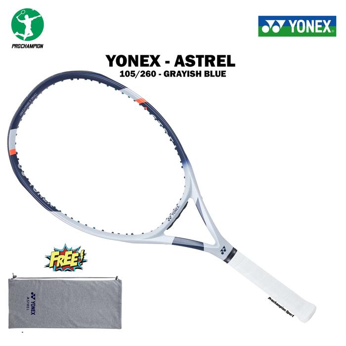 Promo Raket Tenis Tennis Yonex Astrel 105 260gr 2024 Graylish Blue ...