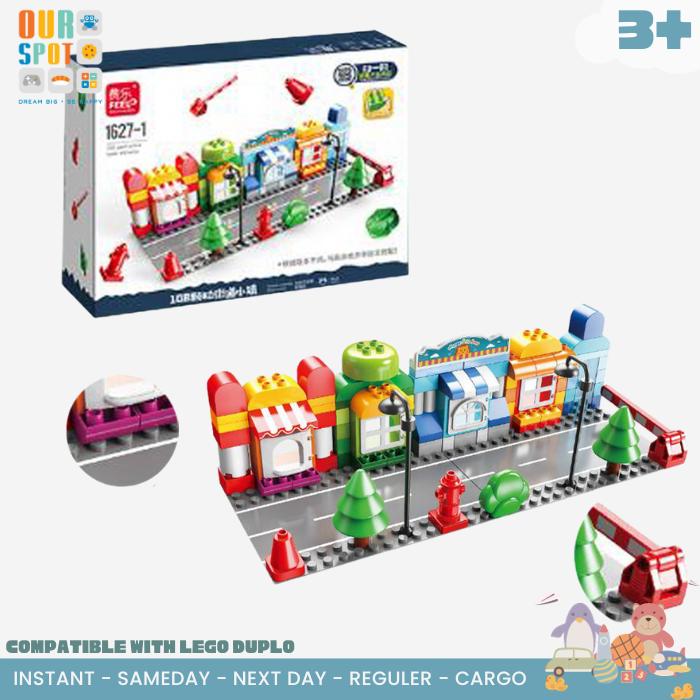 Jual FEELO BLOCKS 108PCS BASEBOARD 2 PCS - brick susun - building ...