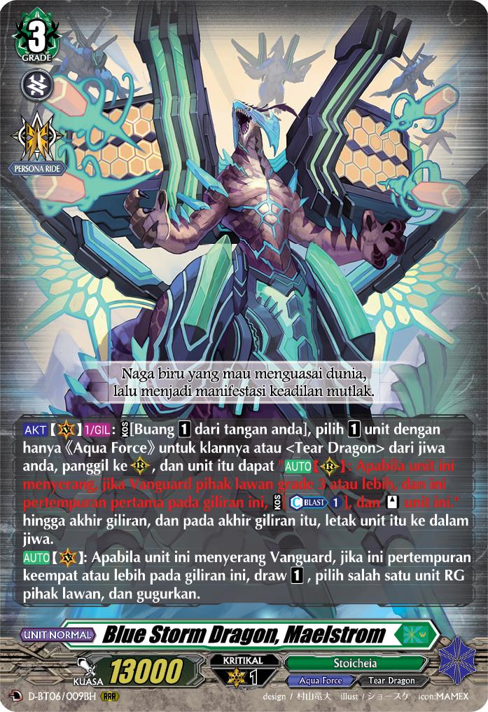 Jual Blue Storm Dragon, Maelstrom (RRR) | D-BT06 | Bahasa Vanguard - Jakarta Barat - Carttu ...