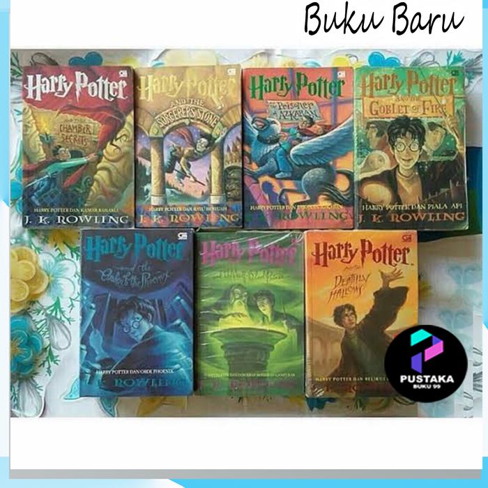 Jual Novel harry potter Complete series - J.K. Rowling (English)\ - all ...