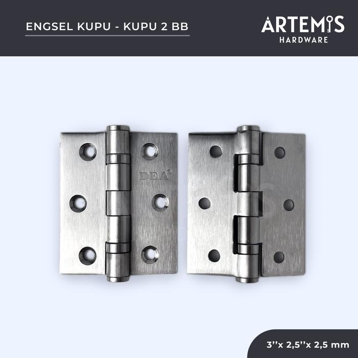 Jual DEA Engsel Pintu Kupu 3''x 2,5''x 2,5 mm - Stainless Steel Door ...