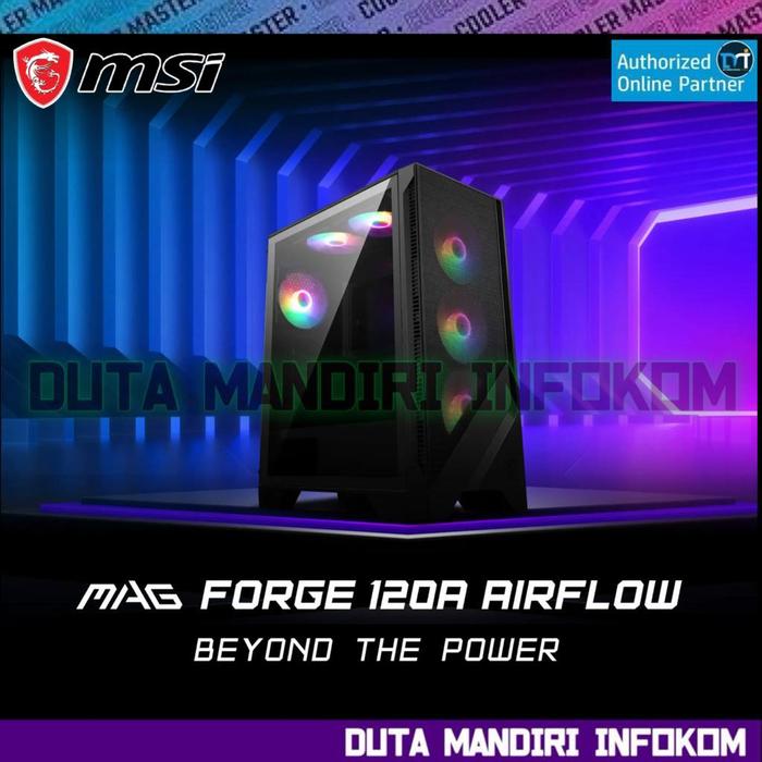 Jual MSI MAG FORGE 120A AIRFLOW - Tempered Glass Mid Tower ATX Gaming ...