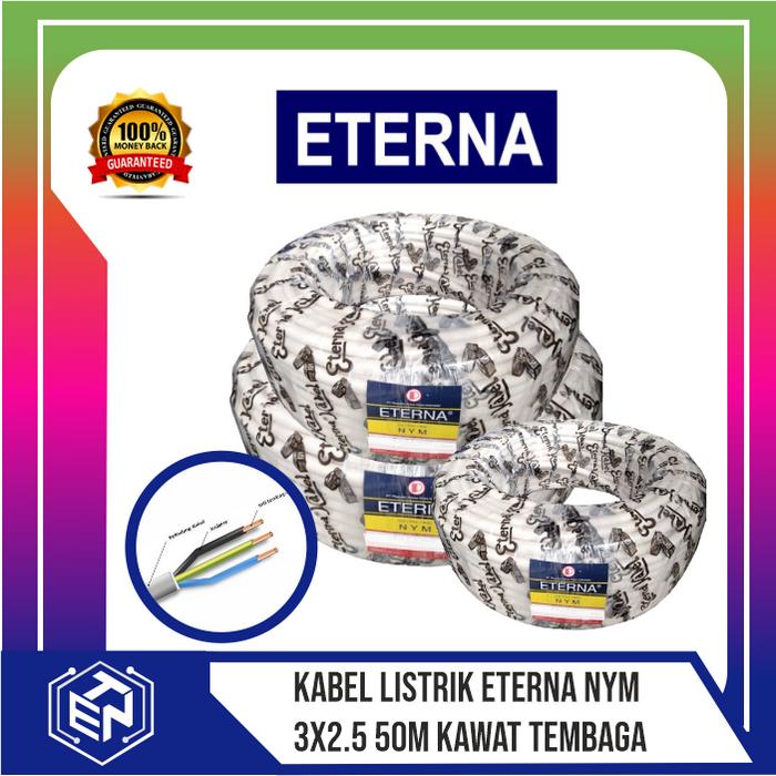 Jual KABEL LISTRIK ETERNA NYM 3X2.5 50M KAWAT TEMBAGA - Kab. Kuningan - etn computer | Tokopedia