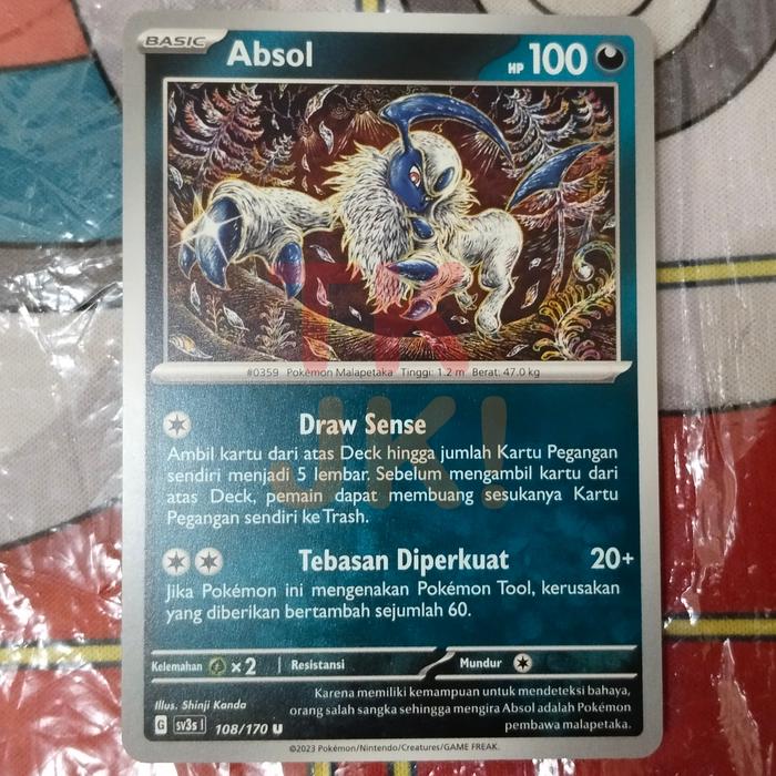 Jual Pokemon Game Kartu Koleksi Absol ex Mega Absol ex RR SR SAR PROMO ...