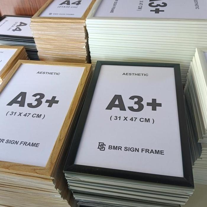 Jual Bingkai Pigura foto kayu A4 & A3+ Minimalis - Hitam, A4 (21x30cm ...