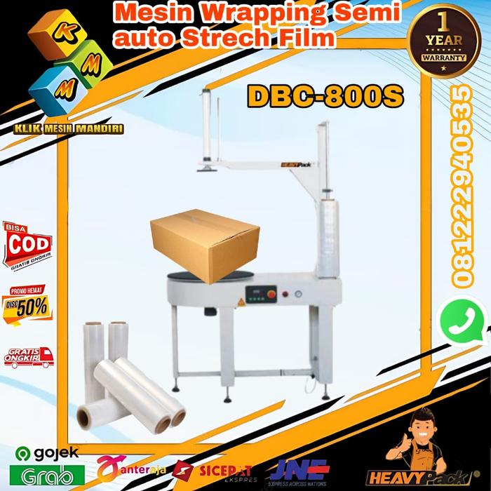 Jual Mesin Wrapping Plastik Semi-Auto Strech Film DBC-800S HEAVYPACK ...