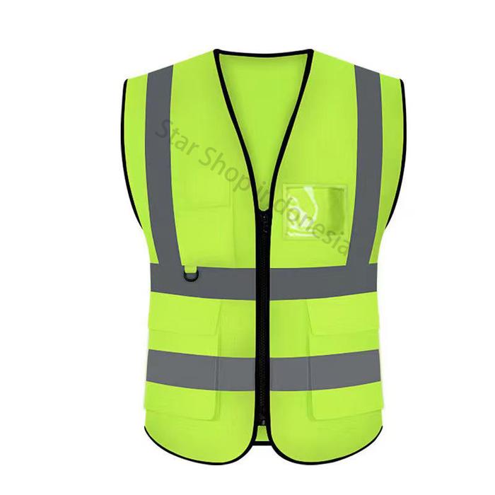 Jual Safety Vest Proyek Polyester / Rompi proyek Safety Polyester ...