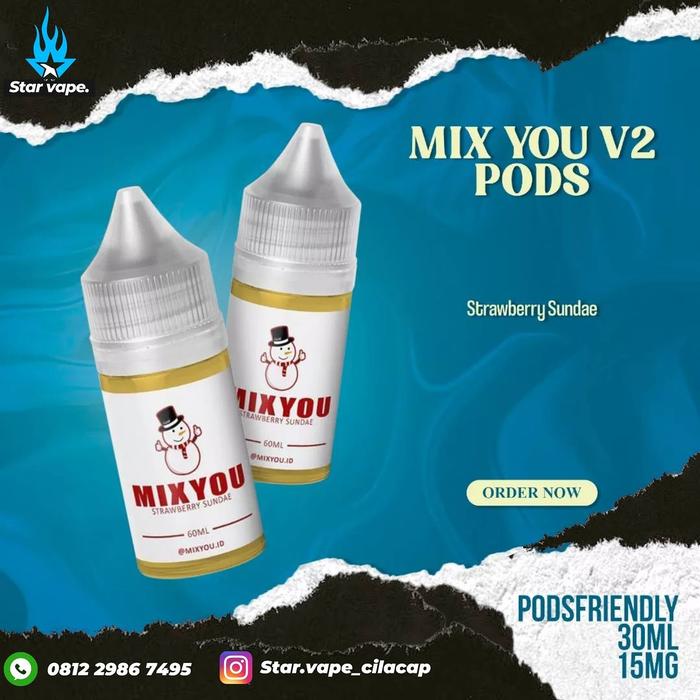 Jual MIX YOU V2 STRAWBERRY SUNDAE 30ML BY ZNAKE - Kab. Cilacap ...