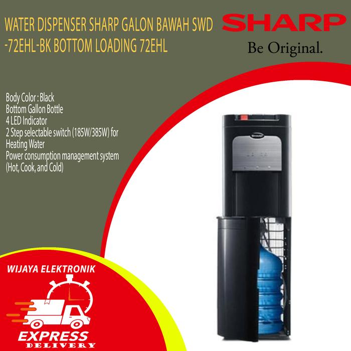 Promo DISPENSER GALON BAWAH SHARP SWD-72EHL-BK - Hitam Cicil 0% 3x ...
