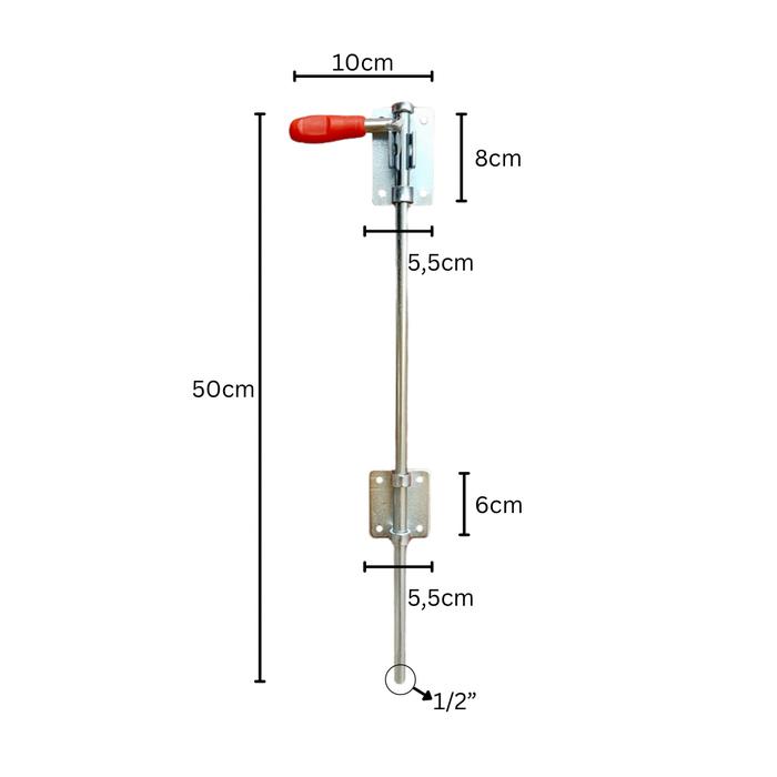 Jual GRENDEL RED PINTU LIPAT BESI GARASI - 60cm - Kota Medan - RP Steel ...