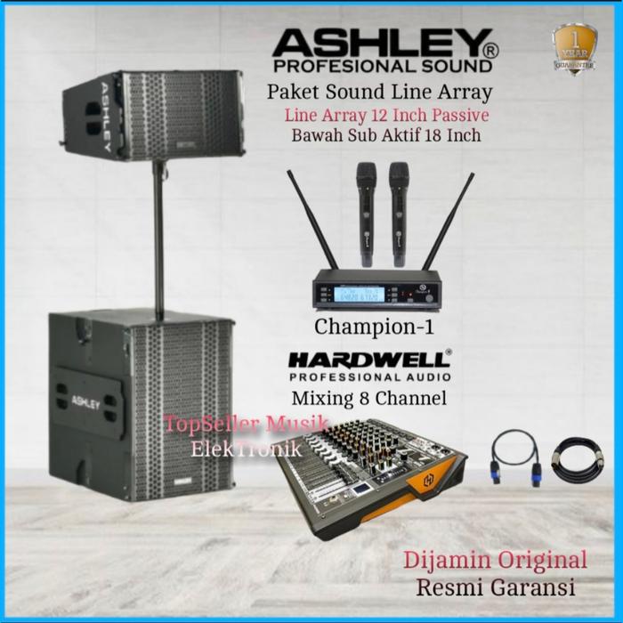 Jual Paket Sound System Ashley Line Array 12 Inch + Subwoofer 18 Inch ...