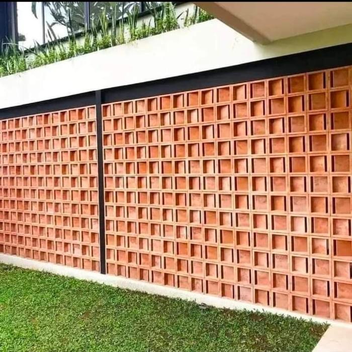 Jual loster/roster/modern/beton/minimalis motif nako merah lobang 1 ...