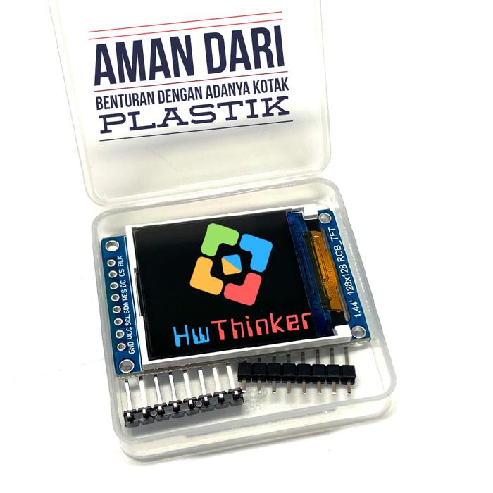 Jual Full Color RGB TFT LCD Display 1.4 inch 128x128 SPI ST7735S - Kota ...