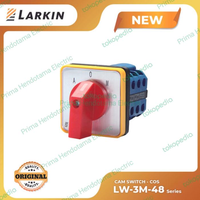 Jual AOM Auto Off Manual Selector Switch Larkin 3 Posisi LW-3M 20A 3P ...