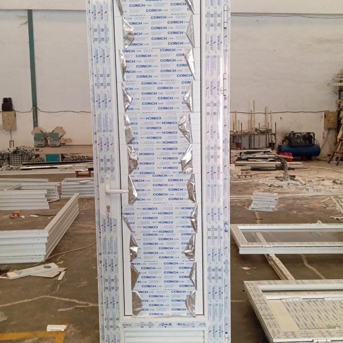 Jual Pintu Panel + Jalusi UPVC Conch Putih - Kota Tangerang - Toko UPVC ...