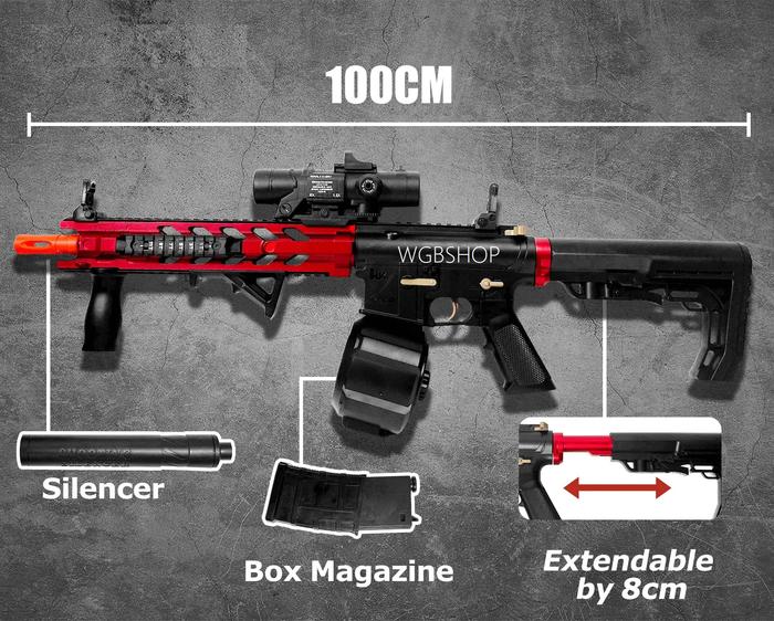 Jual Hk416d Electric Water Gel Blaster Orbeez Toy M416 Gelblaster Kids Boy - Merah Di Seller ...