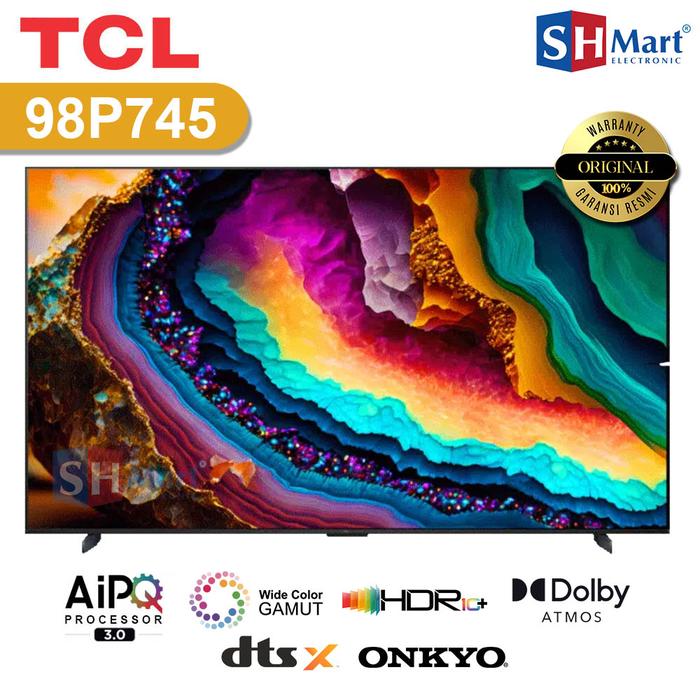 Promo TV TCL 98 INCH ANDROID TV 98P745 UHD 4K SMART GOOGLE TV (MEDAN ...