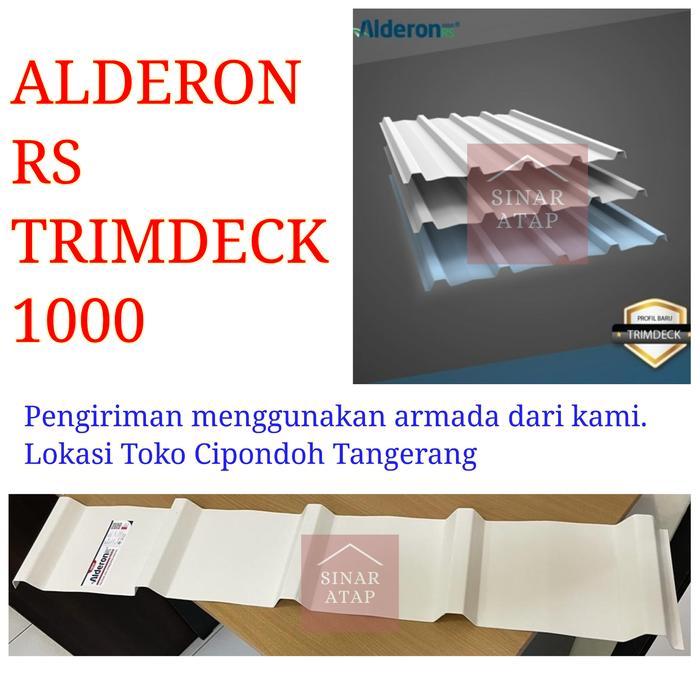 Jual ATAP UPVC ALDERON RS TRIMDECK 1 LAYER EFEKTIF 76CM x 2.1 Meter ...