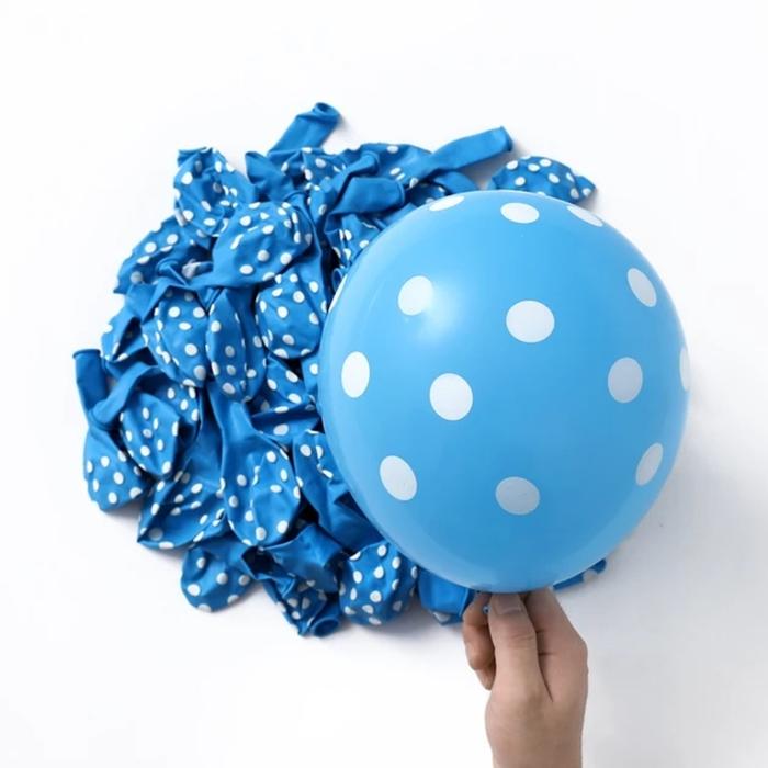 Jual balon polkadot hitam putih latex warna warni 12 inch - Merah Putih ...