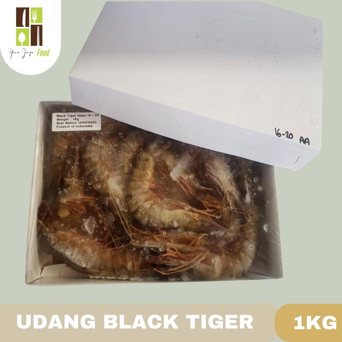 Jual Udang Black Tiger Hoso / Udang Tiger / 1 Kg [ isi 16-20 ] Glassing ...