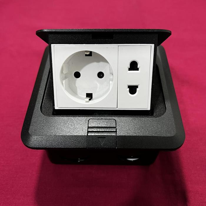 Jual Stop Kontak + Universal Lantai Meja Tanam Inbow Hitam - Kota ...