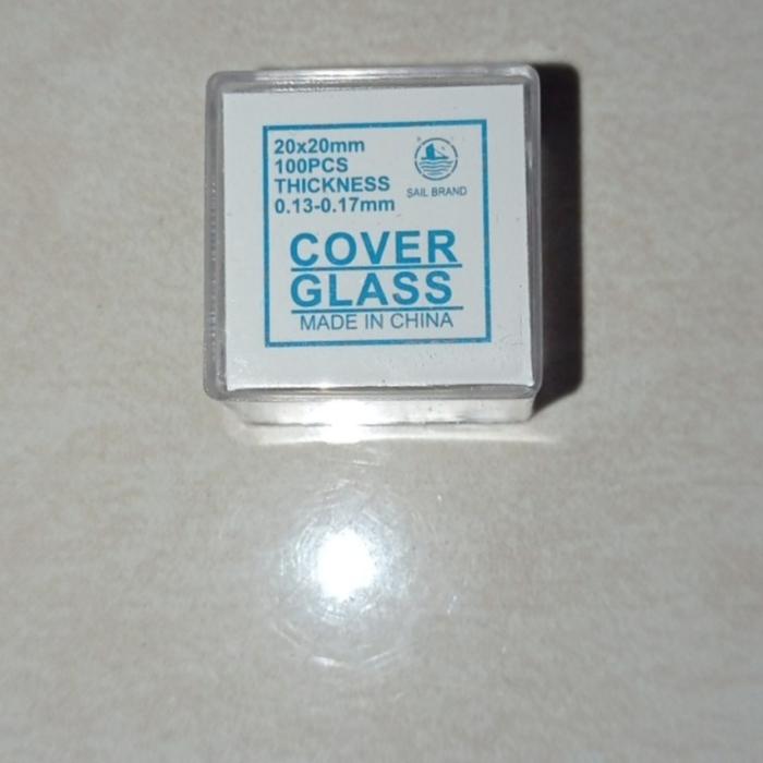 Jual Cover Glass Mikroskop 20x20 Sail Brand Kaca Penutup Deck Glass Lab ...