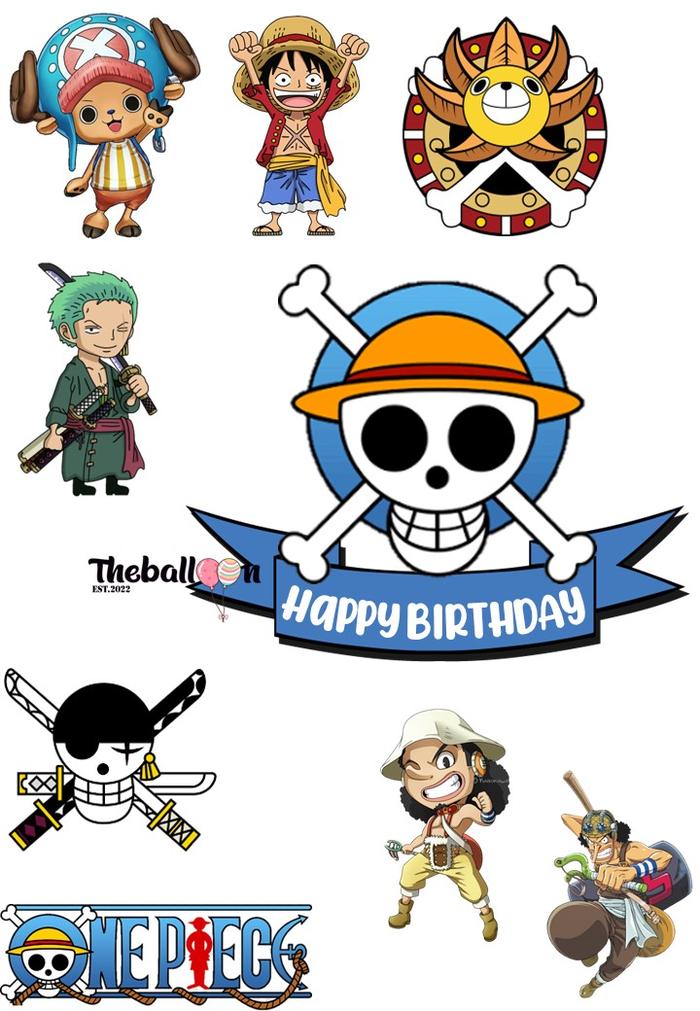 Jual Topper Cake One Piece - Kota Medan - theballoon.mdn | Tokopedia