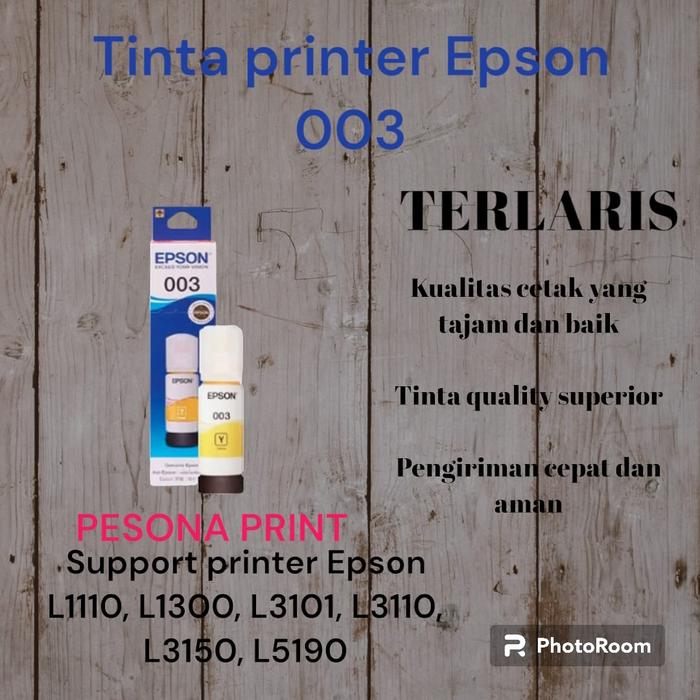 Jual TINTA EPSON 003 Bebas Pilih for L1110 L3100 L3101 L3110 L3150 ...
