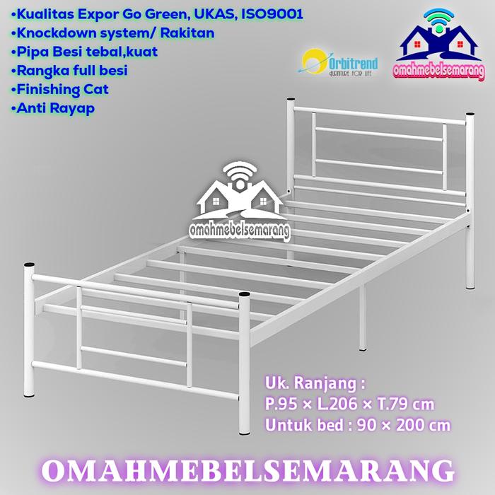 Jual Ranjang besi ORBITREND SQUARE divan metal minimalis tempat tidur ...