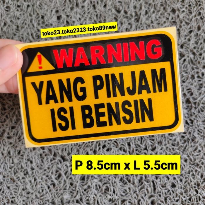 Jual stiker cutting motor kata kata warning biar jelek - selamat - Kota Surabaya - toko89new ...