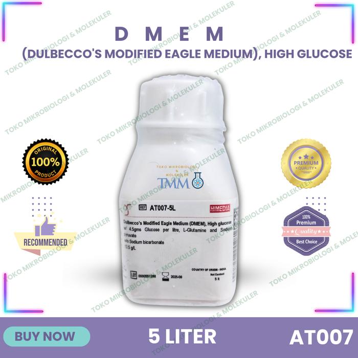 Jual DMEM (Dulbecco's Modified Eagle Medium), High glucose, 5 Liter - Kab. Bogor - Toko ...
