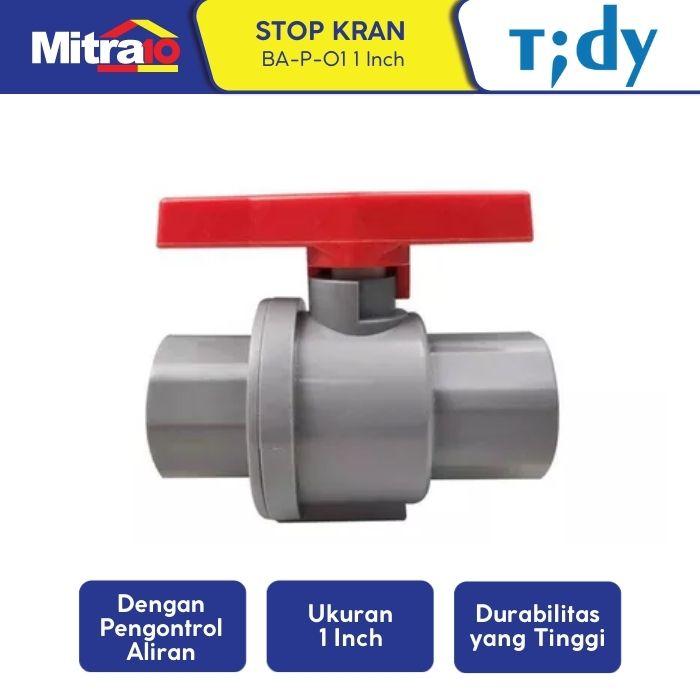 Jual TIDY Ball Valve PVC / Katup Pipa BA-P-01 1" - Jakarta Pusat ...