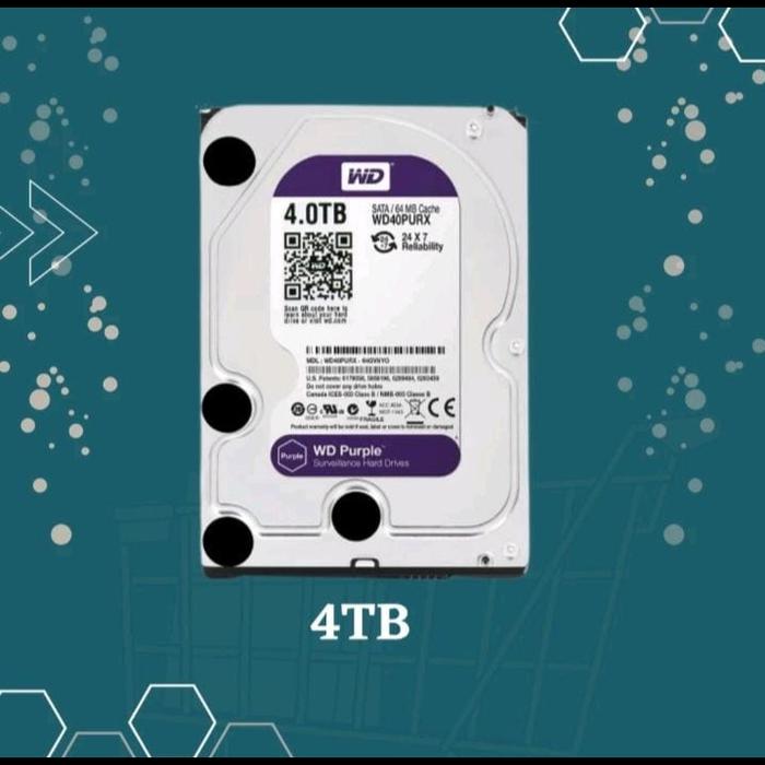 Jual HDD WD PURPLE 2TB 4T 6TB HARD DISK CCTV SURVEILLANCE INTERNAL - 4 ...