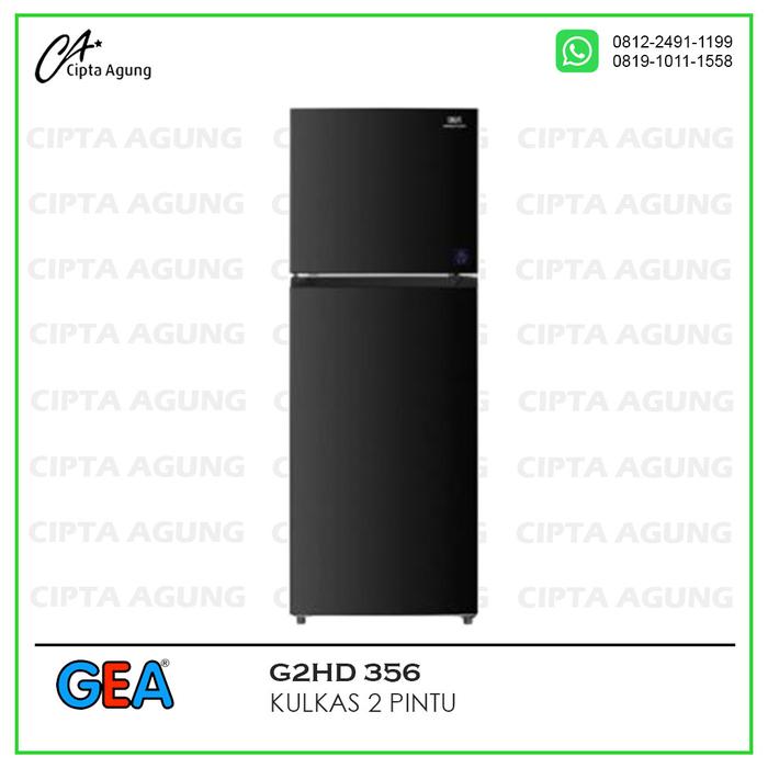 Jual GEA KULKAS 2 PINTU 356 LITER G2HD-356 TOP MOUNT FRIDGE FREEZER ...