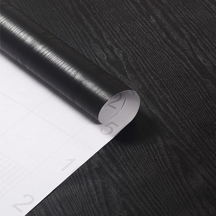Jual stiker wallpaper serat kayu hitam meja lemari - Kota Bekasi - YNS ...