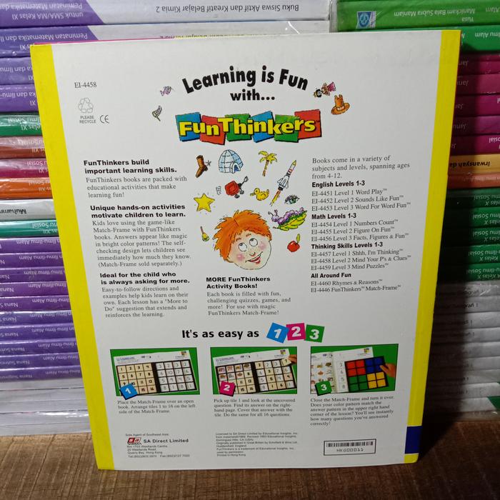 Jual Buku Ori Fun Thinkers Mind Your P's & Clues Thinking Skills Level ...