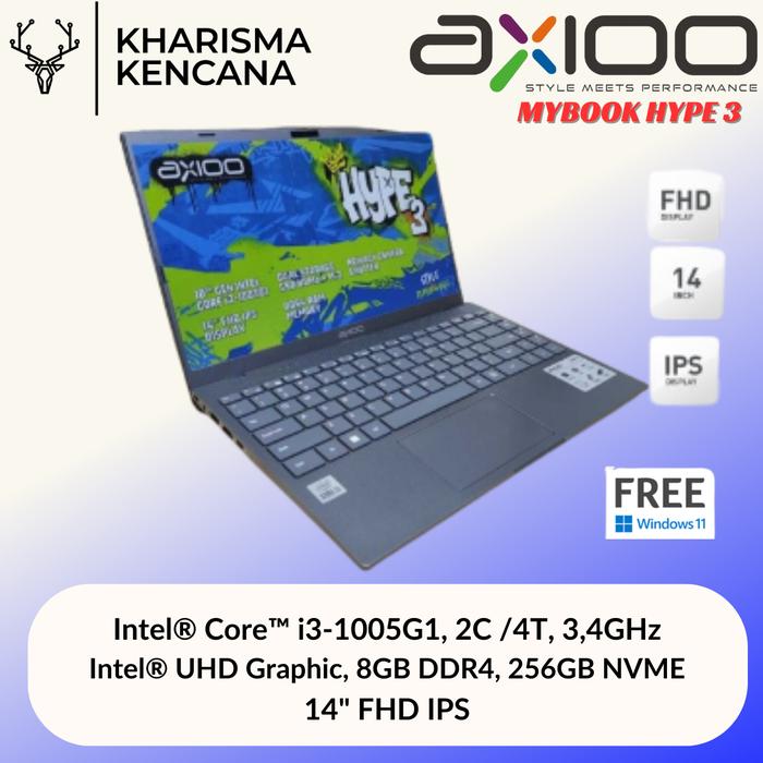 Jual AXIOO MYBOOK HYPE 3 CORE i3 1005G1 8GB 256GB 14" FHD IPS DOS - Kota Malang ...