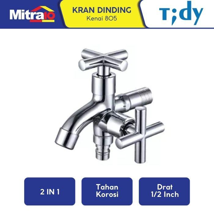 Jual Tidy Kran Dinding Bercabang Dua Arah Stainless Kenai 805 Zinc Chrome - Jakarta Pusat ...