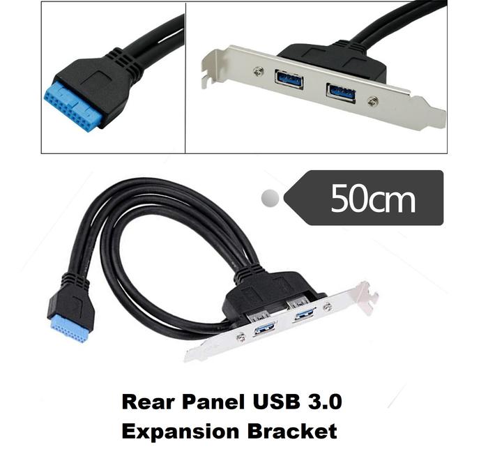 Jual Rear Panel Usb 3.0 Expansion Bracket To Motherboard Header Di ...
