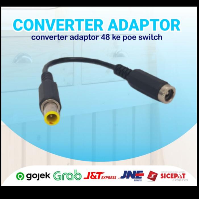 Jual Adaptor PoE switch 48V - 5A 48 Volt 5 Ampere AC/DC Adapter - Kota ...