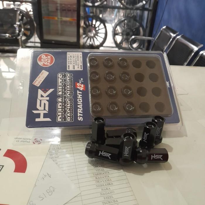 Jual Mur Roda Velg Mobil Merek HSR Wheel 19 x 1,5 Warna Hitam - Jakarta ...