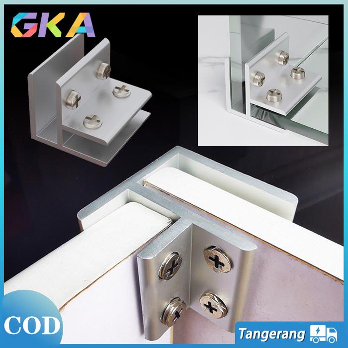 Jual Siku Jepit Kaca-Konektor Jepit Kaca-90 Derajat Glass Clip ...