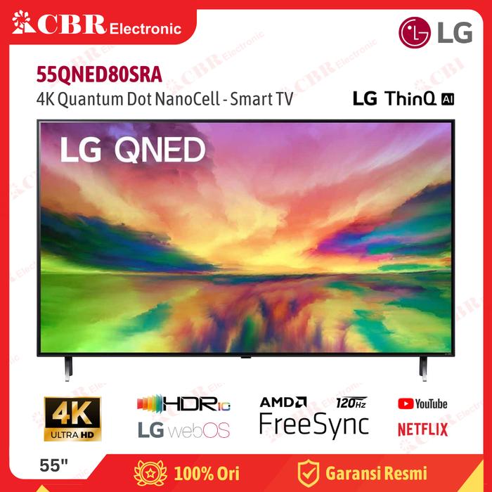 Jual TV LG 55 Inch LED 55QNED80SRA (4K Quantum Dot NanoCell-Smart TV ...